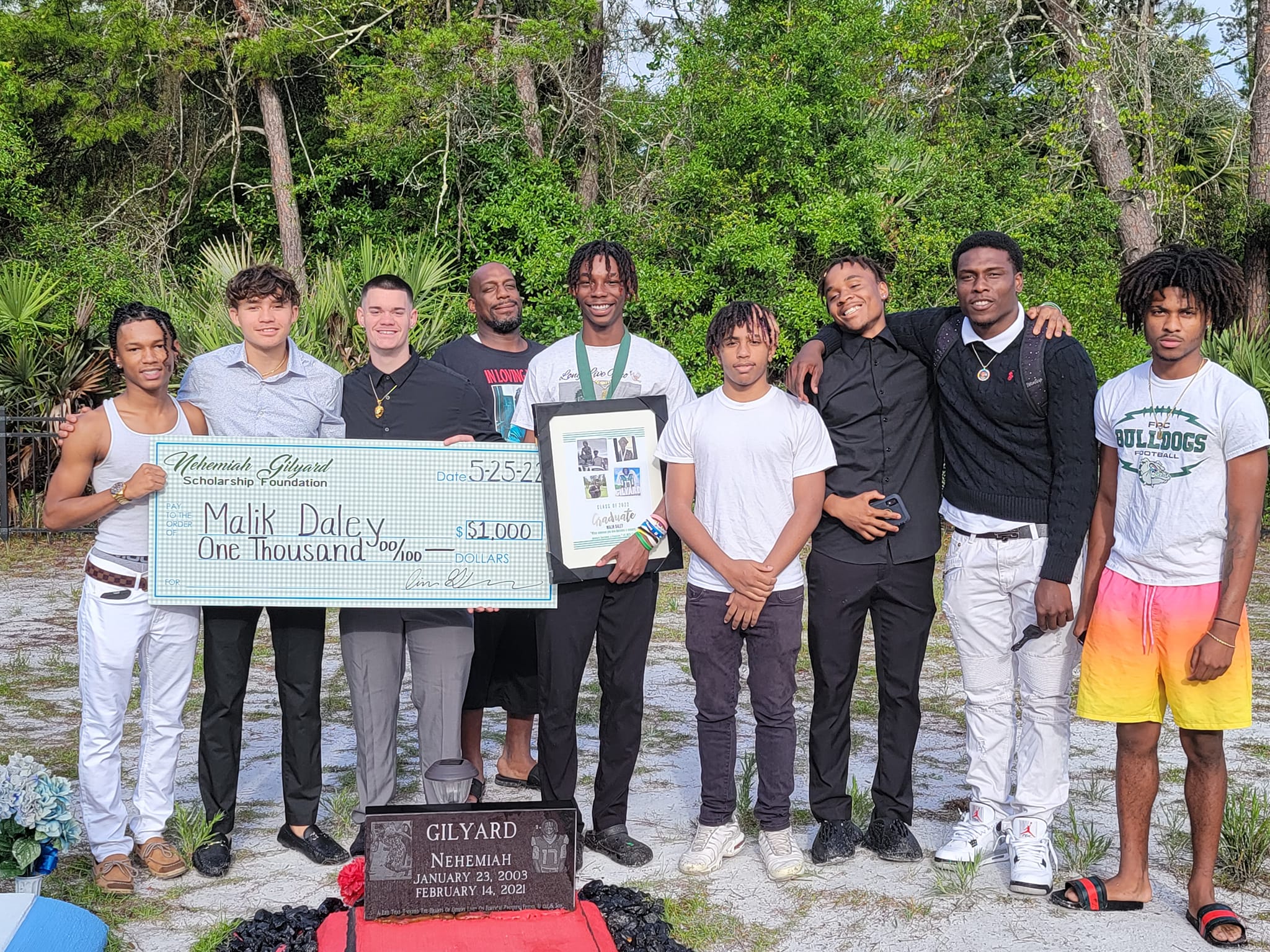 Scholarship Recipients Pay Respects to Fallen Friend, Nehemiah Gilyard ...