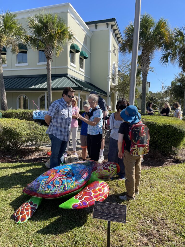 Art Lovers Gather to "SEE" PCAF Turtle Trail Addition - Flagler News Weekly
