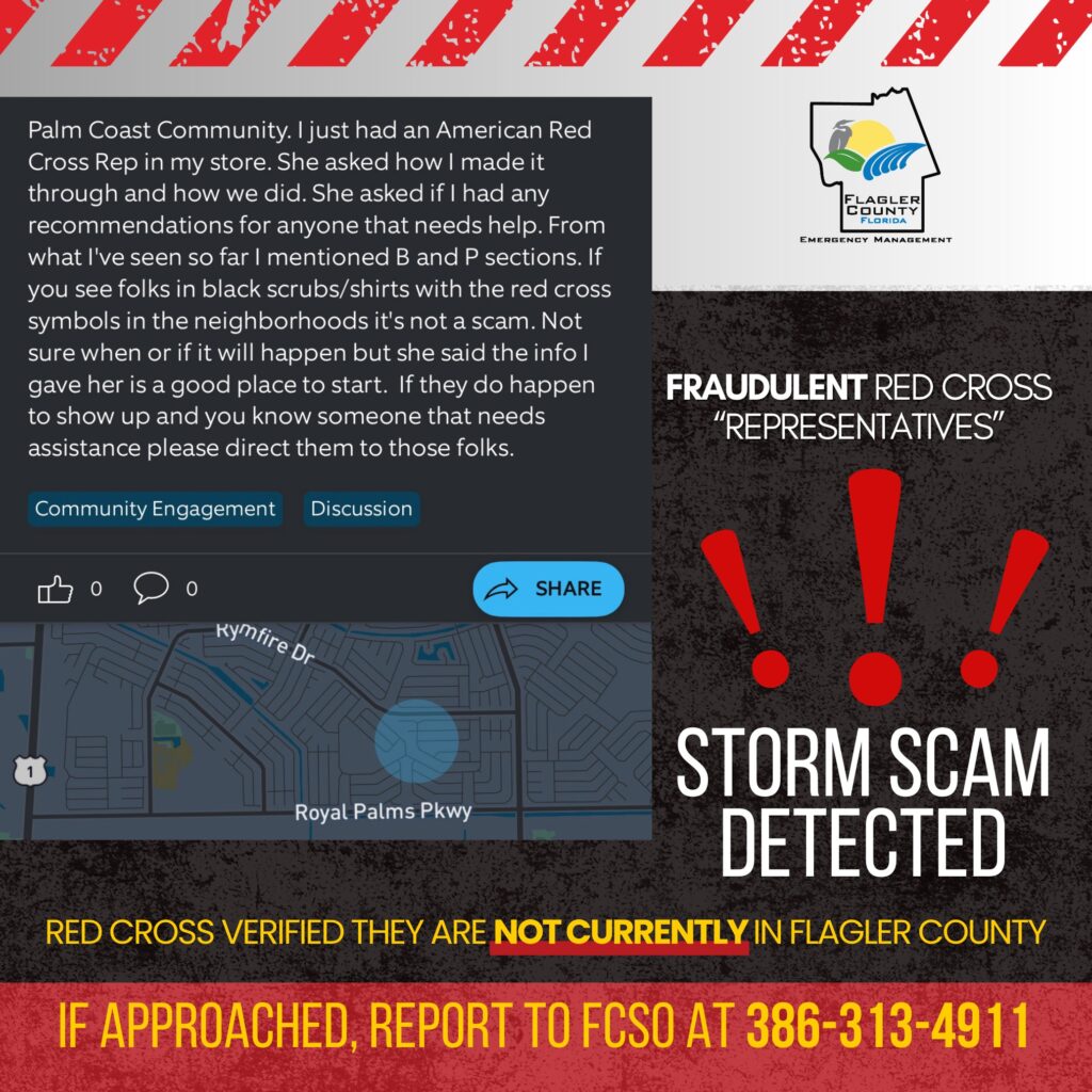 SCAM ALERT: Be Aware of Red Cross Fraudsters In Area - Flagler News Weekly