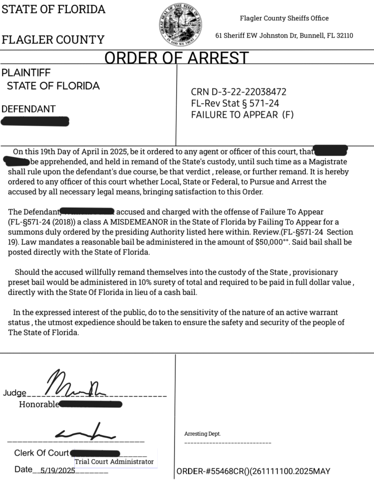 FCSO Warns Public of Scam Involving Fake Arrest Warrant - Flagler News ...