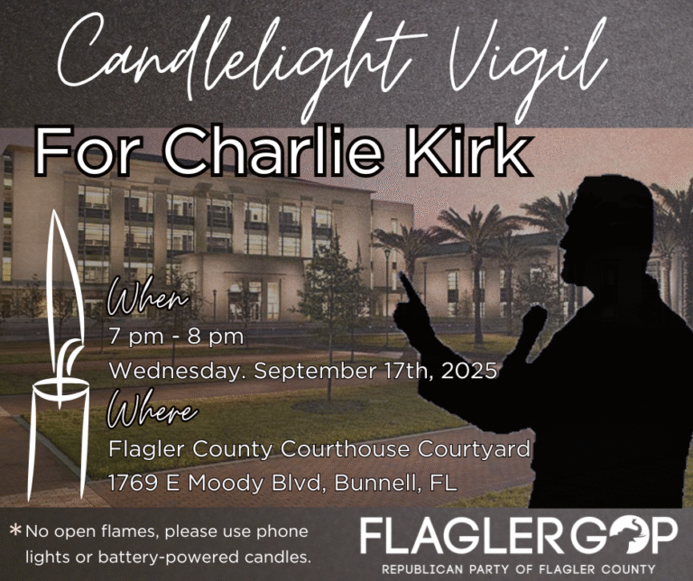 FlaglerGOP to Hold Candlelight Vigil Honoring Charlie Kirk - Flagler ...