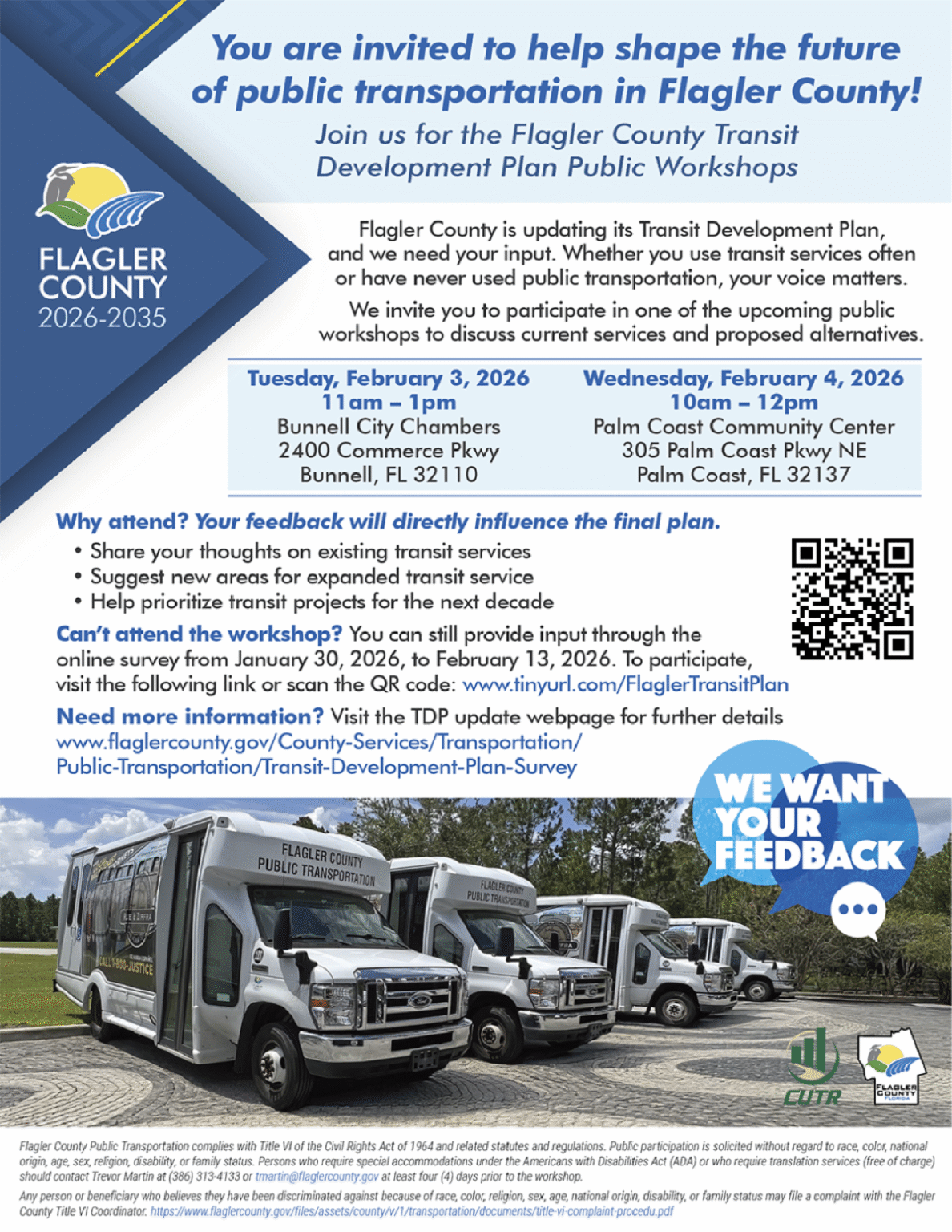 Flagler County Transit Development Plan (TDP) ﻿Public Workshops ...