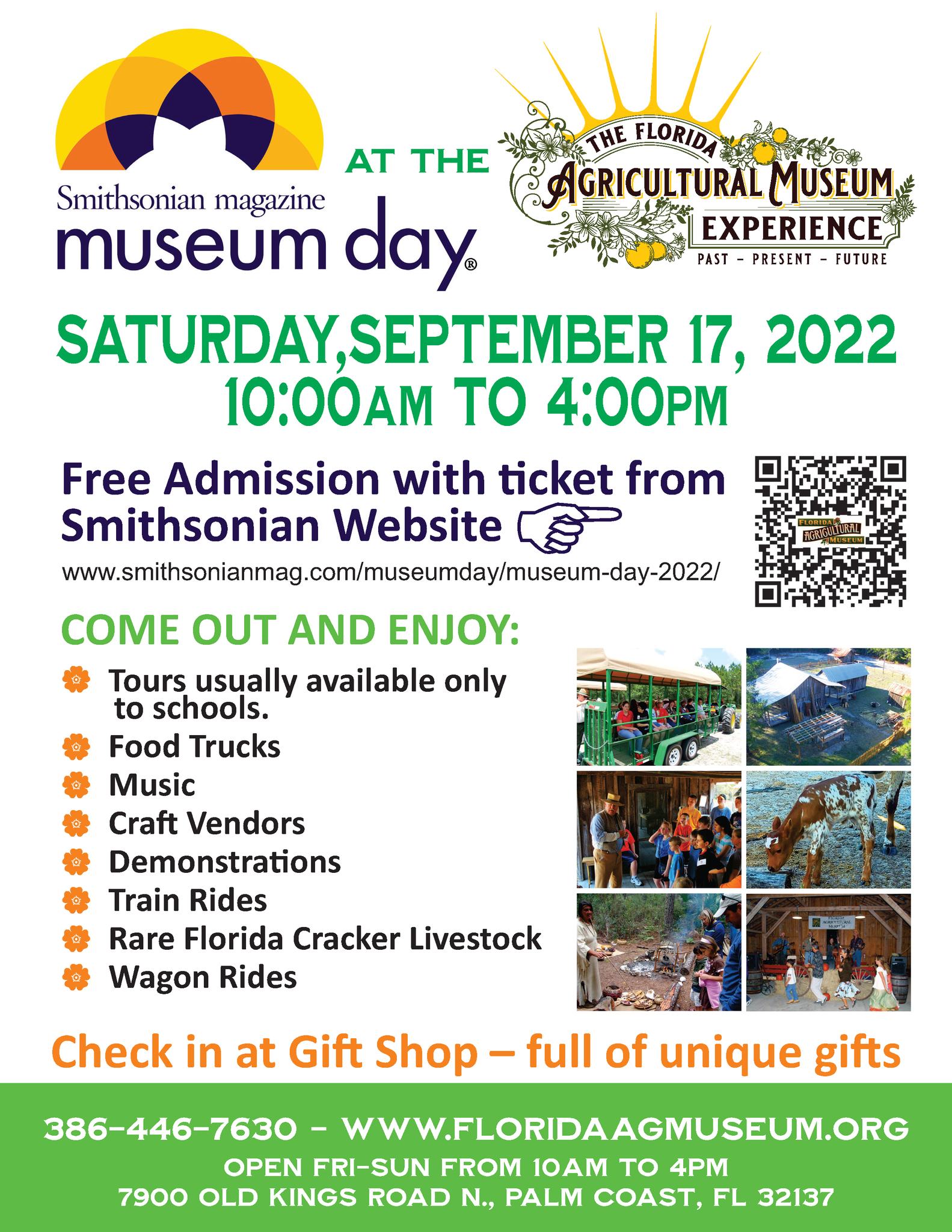 Florida Agricultural Museum to Host Smithsonian Magazine Museum Day ...